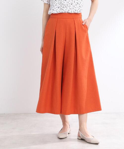 Reflect（リフレクト） パンツ 「洗える」タックスカート風ワイドパンツ レディース : ZOZOTOWN Yahoo!店 - 通販 - Yahoo!ショッピング