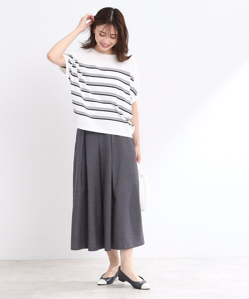 Reflect（リフレクト） パンツ 「洗える」タックスカート風ワイドパンツ レディース : ZOZOTOWN Yahoo!店 - 通販 - Yahoo!ショッピング