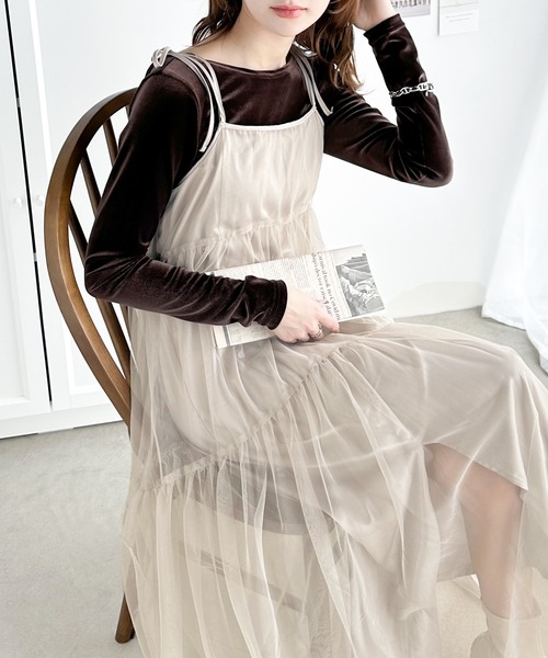 「classicalelf」 ドッキングワンピース LARGE グレイッシュベージュ レディース : 86545625 : ZOZOTOWN Yahoo!店 - 通販 - Yahoo!ショッピング