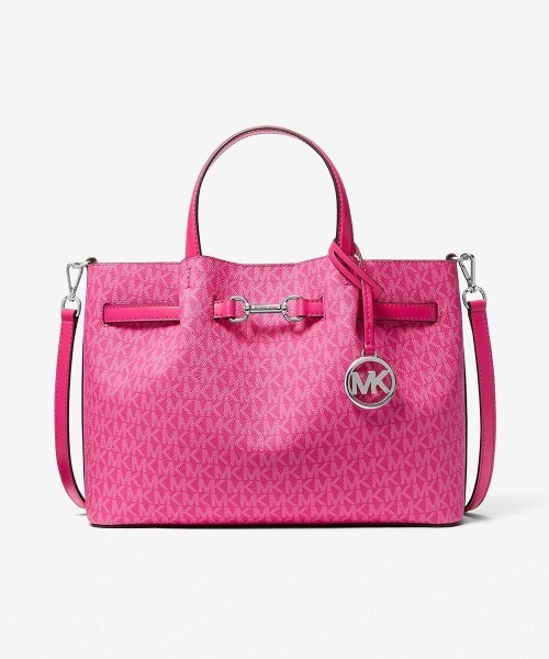 MICHAEL KORS（マイケルコース） ハンドバッグ CARSON センタージップ サッチェル ミディアム - MKシグネチャー ...