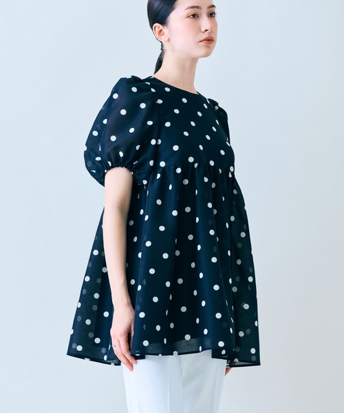 Audie a Muses ブラウス シャツ ドットペプラムブラウス レディース : ZOZOTOWN Yahoo!店 - 通販 - Yahoo!ショッピング