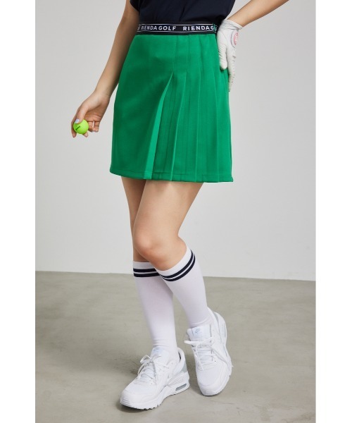 rienda（リエンダ） スカート 「RIENDA GOLF」サイドプリーツウエスト