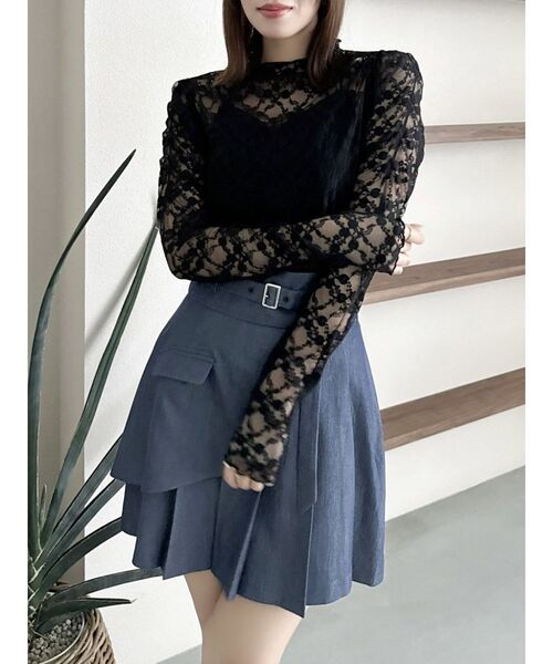 dazzlin tシャツ レースコンパクトミニマルトップス レディース : ZOZOTOWN Yahoo!店 - 通販 - Yahoo!ショッピング