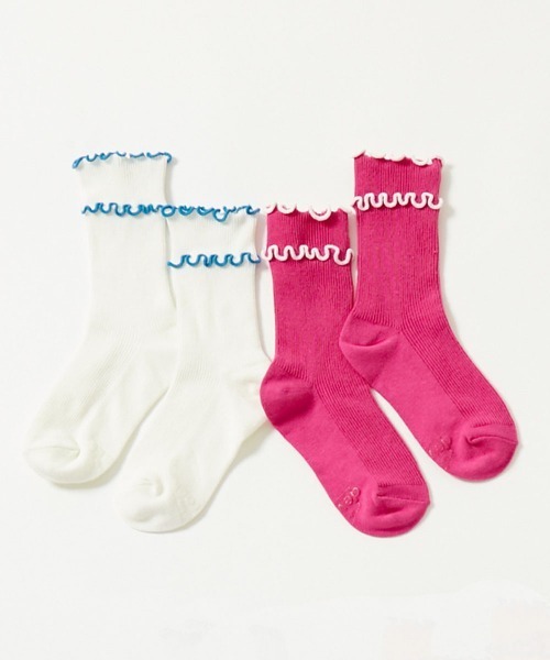 devirock 靴下 2足セット ネオンカラー メロウリブソックス キッズ 子供 女の子 : ZOZOTOWN Yahoo!店 - 通販 - Yahoo!ショッピング