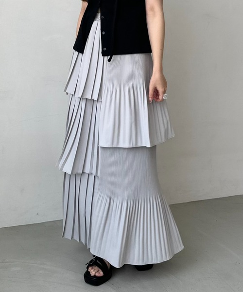 archives 「archives」 ロングスカート MEDIUM シルバーグレー レディース : ZOZOTOWN Yahoo!店 - 通販 - Yahoo!ショッピング