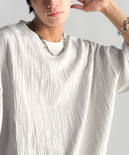 Java tシャツ 「JaVaジャバコラボ」「タックイン不要。」ドロスト付リンクスジャカードオーバーサイズTシャツ メンズ : ZOZOTOWN Yahoo!店 - 通販 - Yahoo!ショッピング