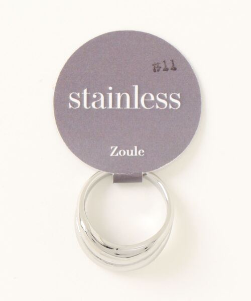 gargle 指輪 「 zoule / ゾーラ 」 ダブルライン リング ステンレスアクセサリー レディース : ZOZOTOWN Yahoo ...