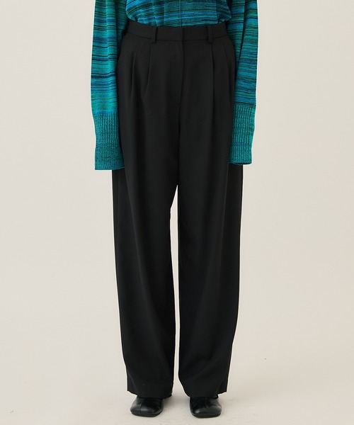 パンツ スラックス 「CLANE/クラネ」BASIC TUCK PANTS/ベーシックタックパンツ レディース : 75813634 : ZOZOTOWN Yahoo!店 - 通販 ...