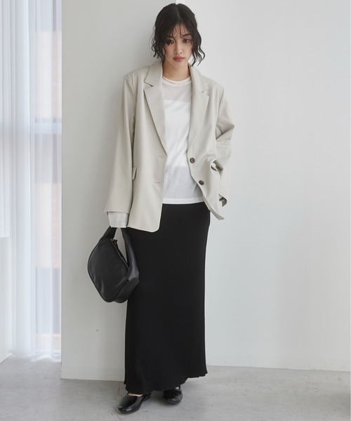 ANGIE ジャケット テーラードジャケット 「セレモニー／セットアップ対応」オーバーサイズ シングル レディース : ZOZOTOWN ...