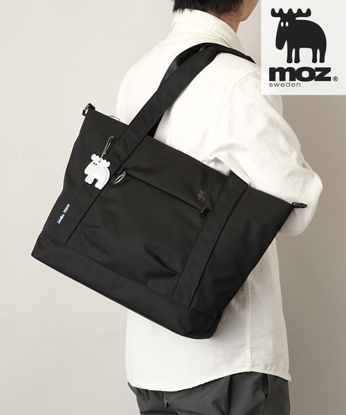 moz（モズ） トートバッグ 撥水 A4サイズ収納可 2WAYショルダーバッグ