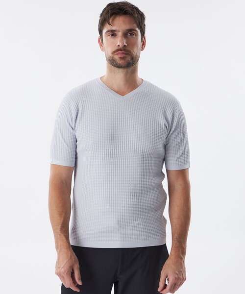 EPOCA UOMO セーター ニット ウォッシャブルワッフルニットTシャツ メンズ : ZOZOTOWN Yahoo!店 - 通販 - Yahoo!ショッピング