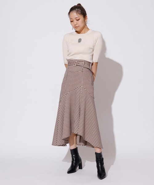 Yahoo!オークション - 「REDYAZEL」 スカート MEDIUM ブラウン系その他...