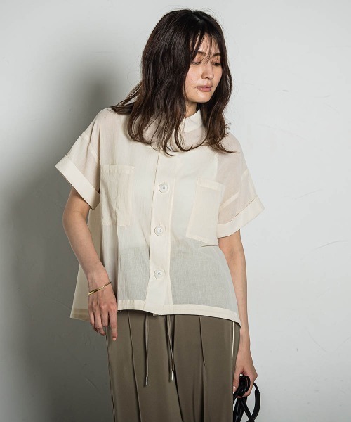 MAYSON GREY 「MAYSON GREY」 半袖ブラウス M チャコールグレー レディース : ZOZOTOWN Yahoo!店 - 通販 - Yahoo!ショッピング