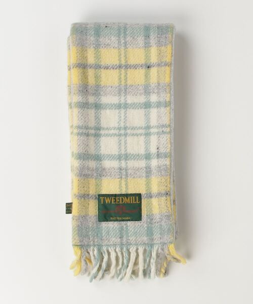 「TWEED MILL」 チェック柄マフラー - イエロー レディース : 87168636 : ZOZOTOWN Yahoo!店 - 通販 - Yahoo!ショッピング