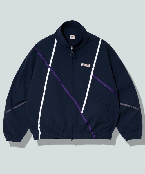 Duckster（ダックスター） ブルゾン アウター ラインワーク ルーズフィット トラックJKT メンズ レディース : ZOZOTOWN ...