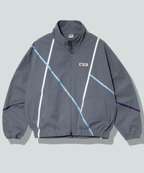 Duckster（ダックスター） ブルゾン アウター ラインワーク ルーズフィット トラックJKT メンズ レディース : ZOZOTOWN ...