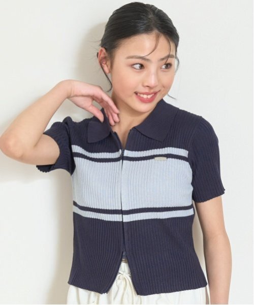 LOVETOXIC ニット セーター 「アラエル」半袖ZIPニット キッズ 子供服 女の子 : ZOZOTOWN Yahoo!店 - 通販 - Yahoo!ショッピング