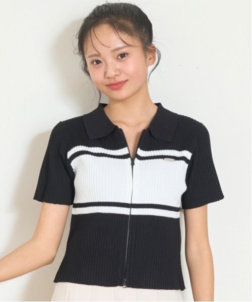 LOVETOXIC ニット セーター 「アラエル」半袖ZIPニット キッズ 子供服 女の子 : ZOZOTOWN Yahoo!店 - 通販 - Yahoo!ショッピング