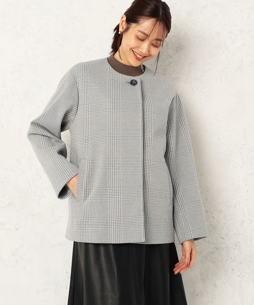 A/C DESIGN BY ALPHA CUBIC 「A/C CUBIC」 ノーカラージャケット 13号 ブルー レディース : ZOZOTOWN Yahoo!店 - 通販 - Yahoo ...