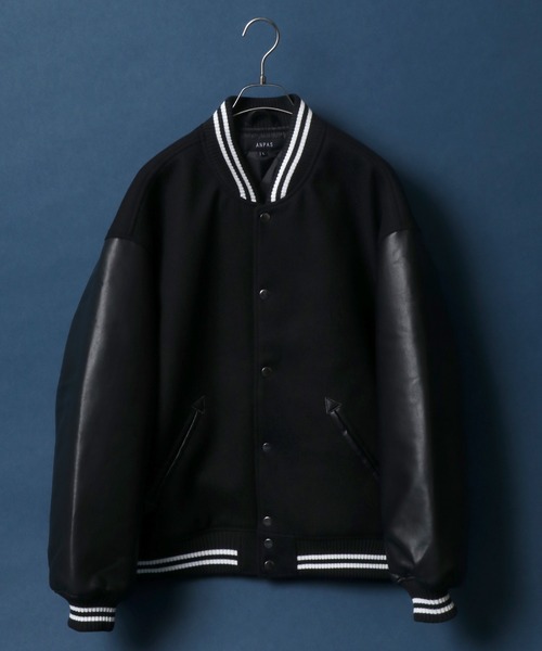ANPAS（アンパス） スタジャン LL ブラック メンズ : ZOZOTOWN Yahoo!店 - 通販 - Yahoo!ショッピング