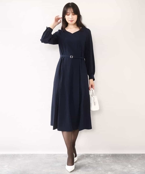 OFUON（オフオン） ワンピース 「2025AW」シフォンプリーツデザイン