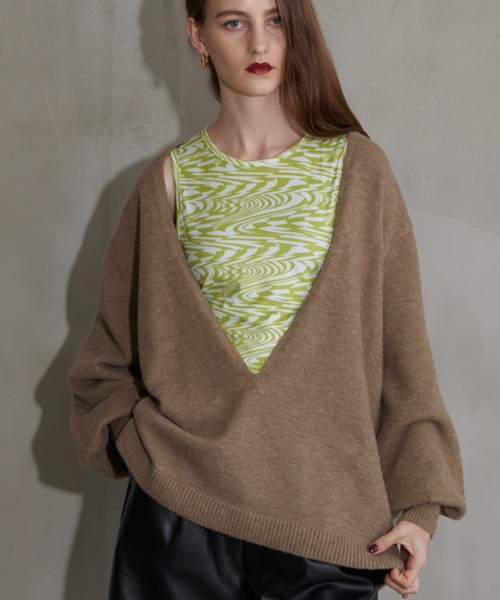 「Solace」 Vネックニット FREE ベージュ レディース : 83155641 : ZOZOTOWN Yahoo!店 - 通販 ...