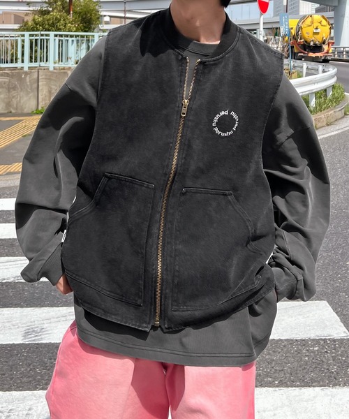 Yahoo!オークション - 「Perushu」 ベスト LARGE ネイビー メンズ