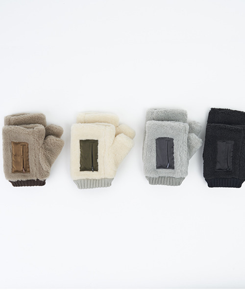 SUBLIME（サブライム） 手袋 「SUBLIME/サブライム」GO OUT BOA GLOVE 指だしボアグローブ 手袋SB233-0615 レディース メンズ : ZOZOTOWN ...