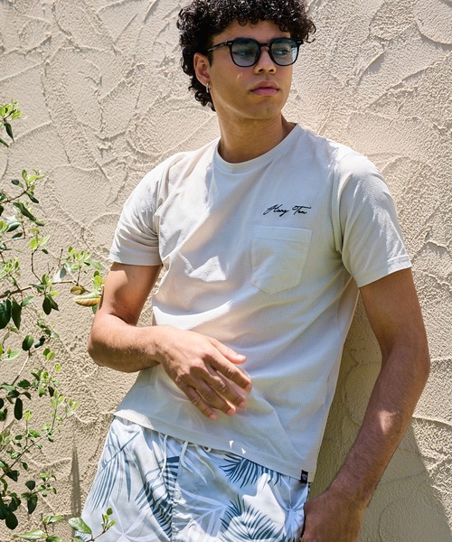 HANGTEN ラッシュガード 「HANGTEN/ハンテン」ポケット付きアクアTシャツ/胸元ワンポイントラッシュガード メンズ レディース : ZOZOTOWN Yahoo!店 - 通販 ...