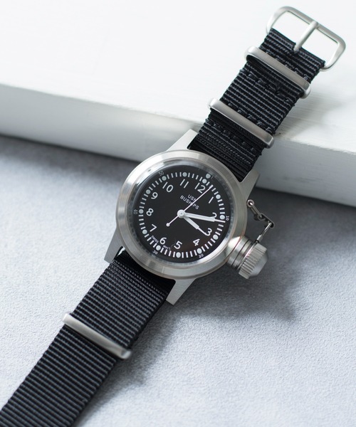 腕時計 NAVAL WATCH ナバルウォッチ / Naval military watch Mil.-04 SV/BK US MARINE ...