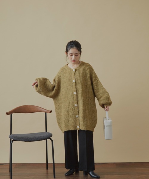 Yahoo!オークション - 「VANNIE U」 ニットカーディガン FREE ブルー ...