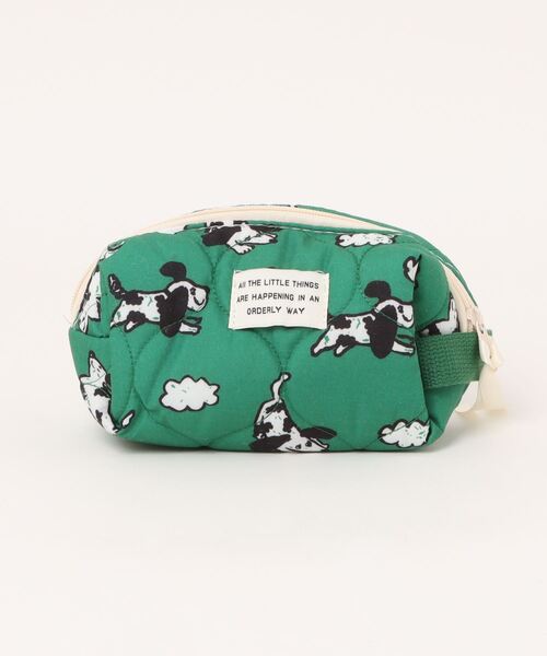 Pochi Pouch ポーチ Pouch/「2サイズ展開」グリーンDog柄 キルティング マルチ レディース : ZOZOTOWN ...