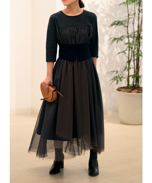 Eimee Law 「Eimee Law」 7分袖ワンピース 38 ダークグレー レディース : ZOZOTOWN Yahoo!店 - 通販 - Yahoo!ショッピング
