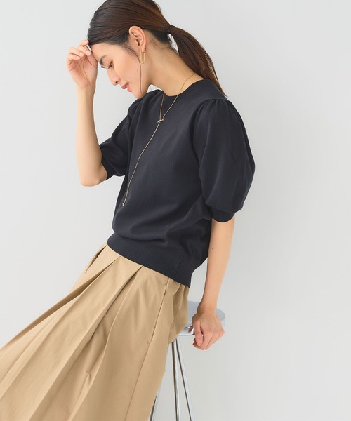 CROSS FUNCTION ニット 「洗える」サマナチュラ パフスリーブ半袖ニット「CF/クロスファンクション」 レディース : ZOZOTOWN Yahoo!店 - 通販 - Yahoo ...