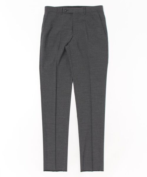 TAKA-Q スラックス ＊スーティスト ストレッチウォッシャブル ウール混 ノータックビジネスパンツ グレー(セットアップ可能) メンズ ...
