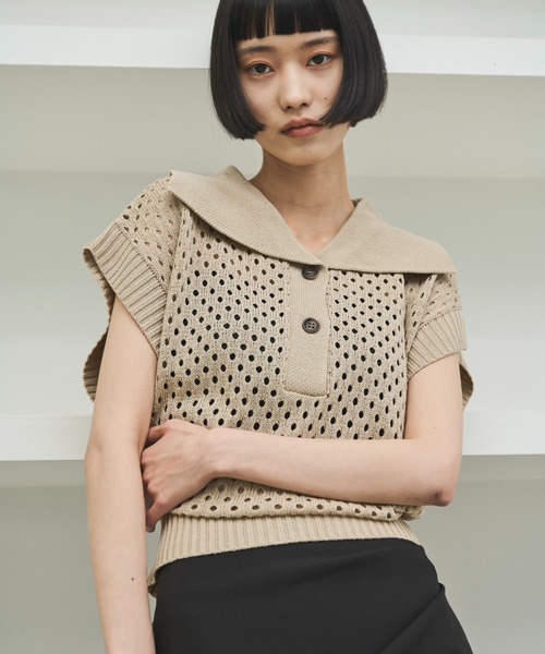 AIC. 「AIC.」 ニットベスト FREE ベージュ レディース : ZOZOTOWN Yahoo!店 - 通販 - Yahoo!ショッピング