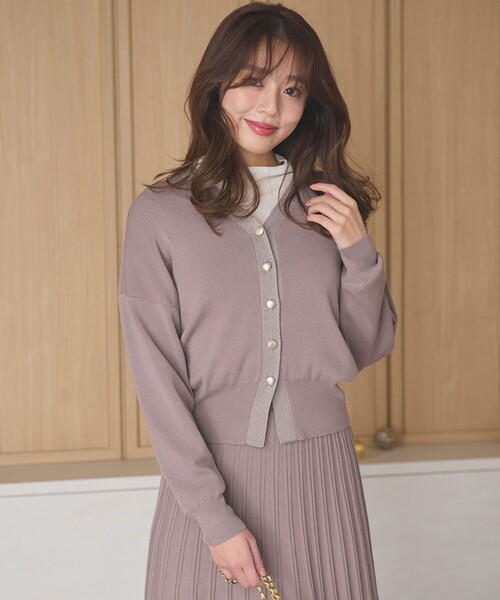 Feroux セットアップ 「洗える・セットアイテム」ラメライン・ニットセットアップ レディース : ZOZOTOWN Yahoo!店 - 通販 - Yahoo!ショッピング