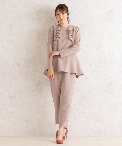 ローズティアラ（Rose Tiara）/【セットアップ対応】テーパードパンツ Rose Tiara（ローズティアラ） パンツ 「セットアップ対応」テーパード