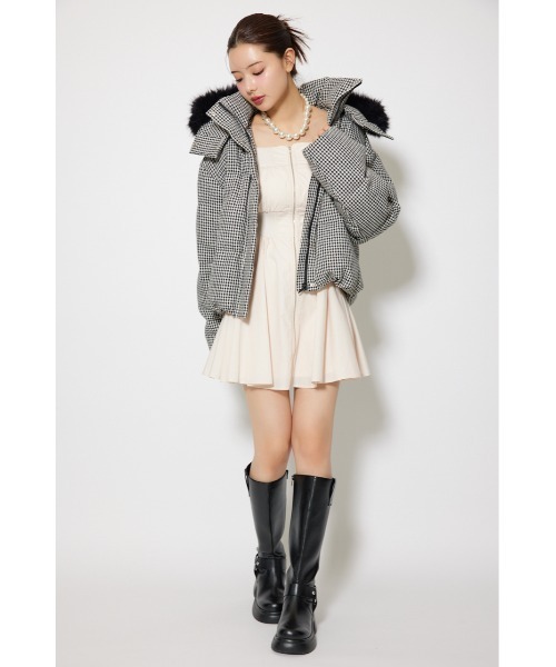 rienda（リエンダ） ダウンコート ダウンジャケット ツイードダウン