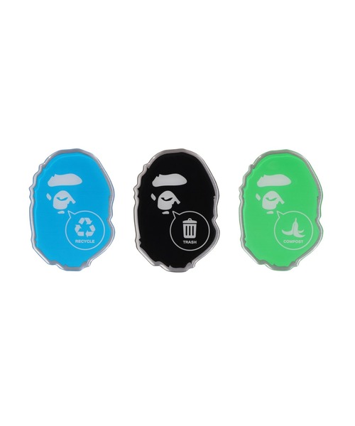 A BATHING APE ステッカー HEAD TRASH CAN STICKER : ZOZOTOWN Yahoo!店 - 通販 ...