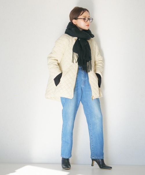 KOBE LETTUCE（神戸レタス） ダウンコート ダウンジャケット 「 田中亜希子さんコラボ 」選べる2type 2Wayボアorキルティングコート レディース : ZOZOTOWN ...