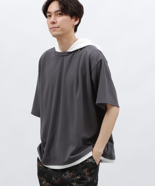 LAKOLE tシャツ フードレイヤード半袖T / 126591 メンズ : ZOZOTOWN Yahoo!店 - 通販 - Yahoo!ショッピング