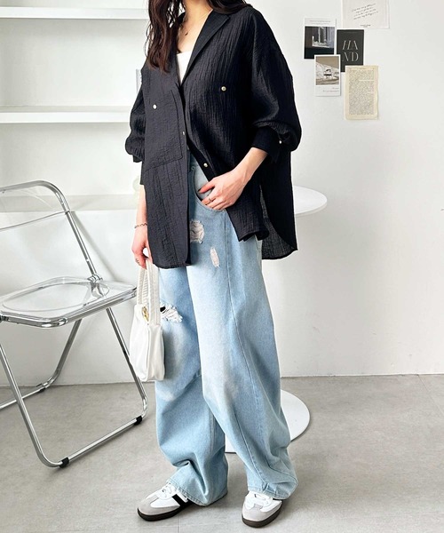 GeeRA 「GeeRA」 長袖シャツ X-LARGE アイボリー レディース : ZOZOTOWN Yahoo!店 - 通販 - Yahoo!ショッピング