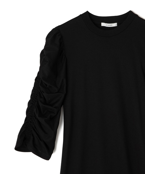 CINOH ワンピース CINOH(チノ) CLEFF GATHERED SLEEVE DRESS : ZOZOTOWN Yahoo!店 - 通販 - Yahoo!ショッピング