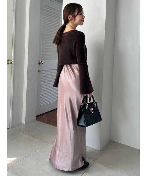 SNIDEL（スナイデル） ワンピース キャミワンピースモヘアカーディガン