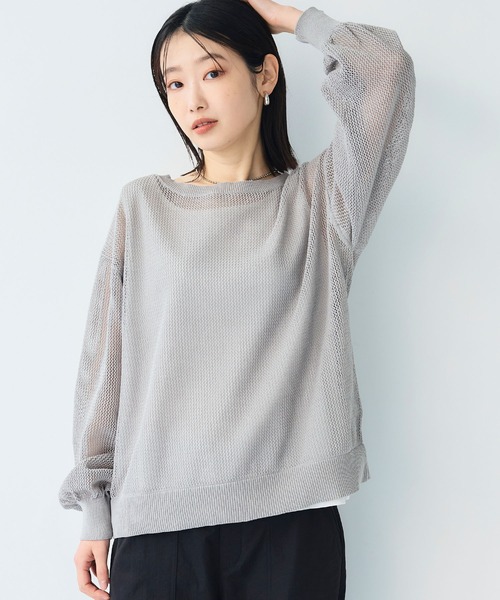 CROSS FUNCTION ニット セーター 「洗える」エブ楽 クラフトメッシュニットアンサンブル「CF/クロスファンクション」 レディース : ZOZOTOWN Yahoo!店 - 通販 ...