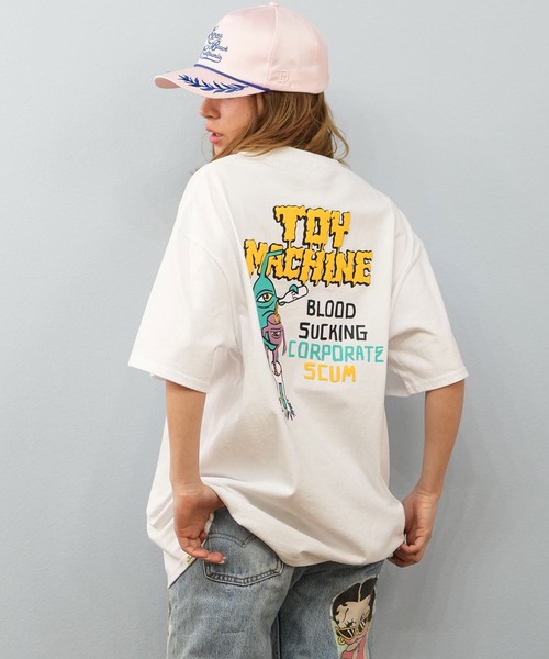 TOY MACHINE tシャツ 「ユニセックス」TOY MACHINE/トイマシーン オーバーサイズ/バックプリントTシャツ ...
