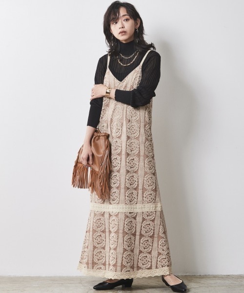 Yahoo!オークション - 「CHIC STYLE」 キャミソールワンピース 4L ベー...