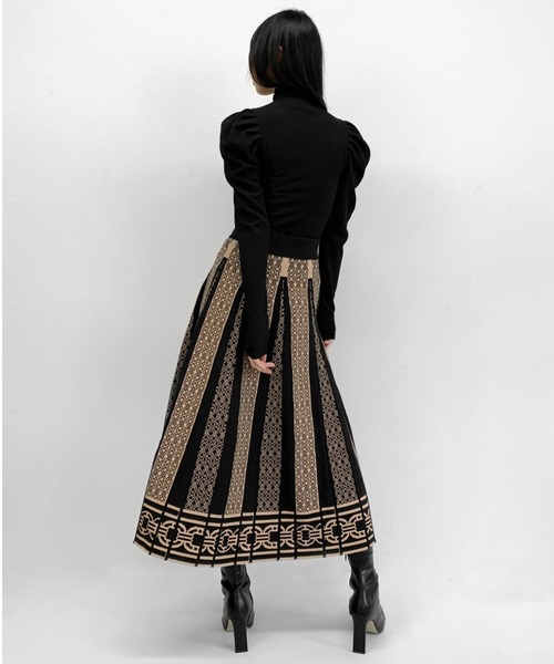 スカート 【ZOZOTOWN限定】Chain pattern knit pleated skirt / チェーンパターンニットプリーツスカート :70411654:ZOZOTOWN Yahoo ...