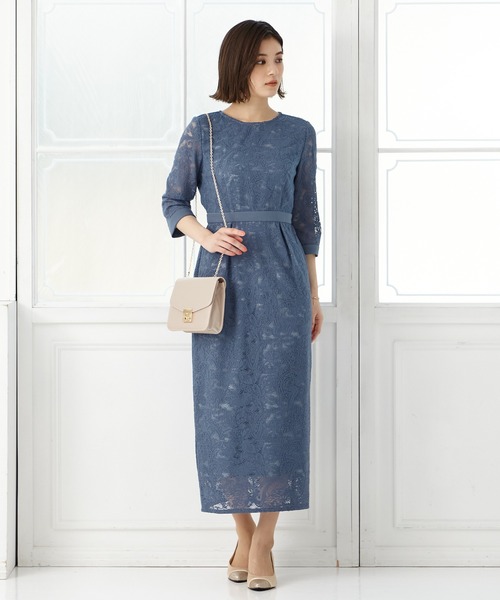 AIMER 「AIMER」 7分袖ワンピース MEDIUM ブルー レディース : ZOZOTOWN Yahoo!店 - 通販 - Yahoo!ショッピング